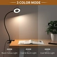 Desk Lamp, [3 Color Modes & 10 Brightness] LED Reading Light with Clamp ...