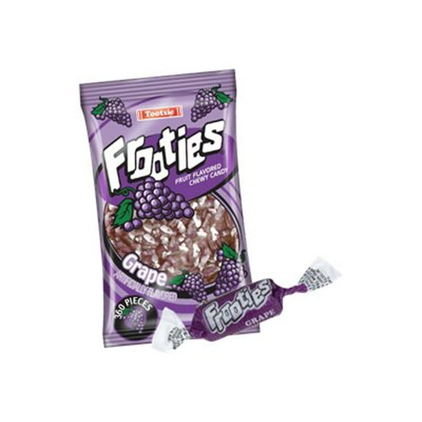 Tootsie Roll, Industries Frooties, Grape, 38.8Oz, 360 Pieces/Bag 7801 ...