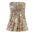 DHFJKG Off The Shoulder Tank Tops For Women Boho Floral Printed ...