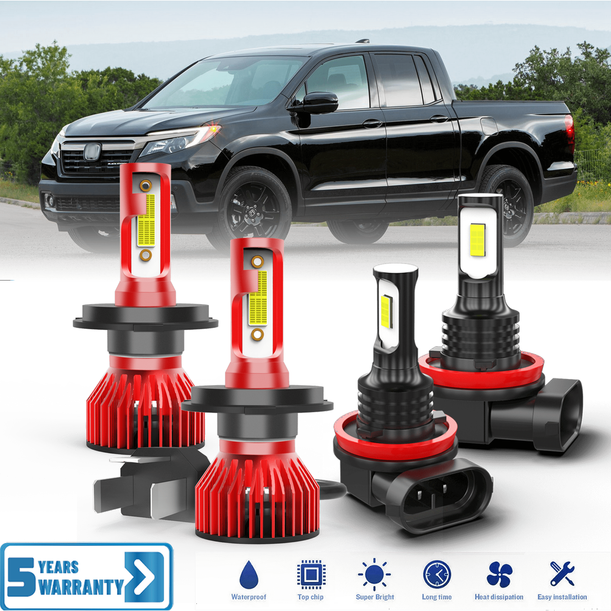 Click here for Aqj Fit For Honda Ridgeline 2006-2014 - H4/9003+H1... prices