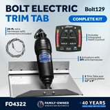 Bennett Bolt Electric Trim Tab System 12" x 9", Includes Integrated ...
