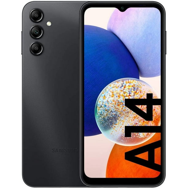 Smartphone Galaxy A14 4G 128GB ROM/4GB RAM Negro Samsung Desbloqueado | Walmart en línea
