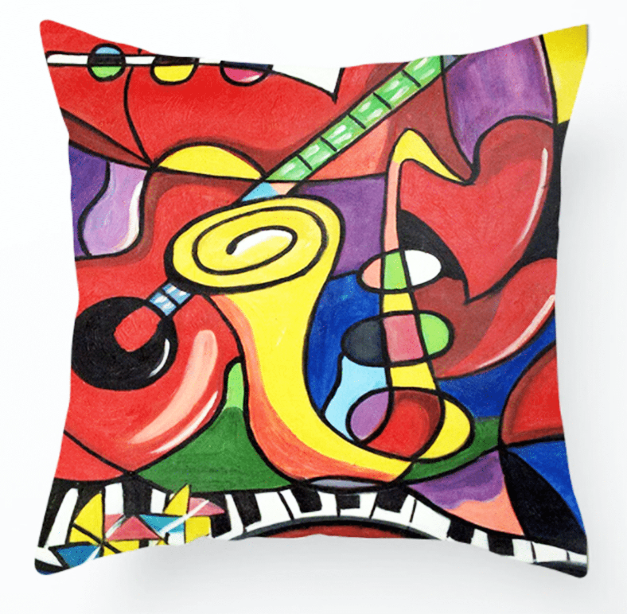LINEL Pablo Picasso Inspired Musical Instruments Pillow Cover - Walmart.com