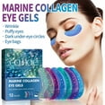 Under Eye Patches for Dark Circles & Puffy Eyes, Marine Collagen Eye ...