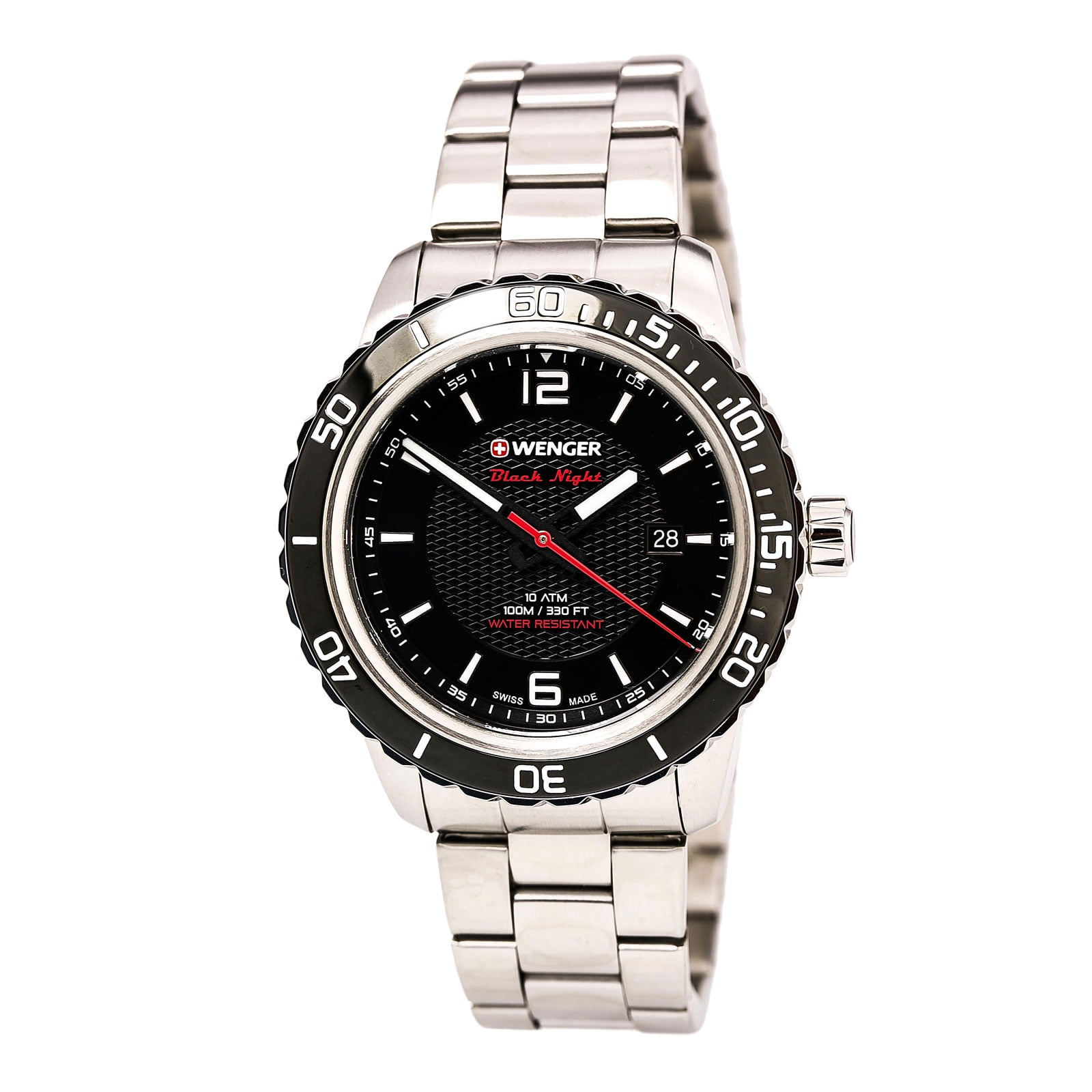 Wenger Men's 01.0851.122 Roadster Black Night Black Dial Stainless ...