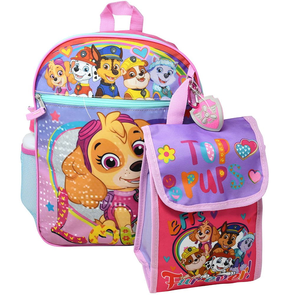 Paw Patrol "Girls" 16" Backpack 5pc Set with Lunch Kit, Bottle ...
