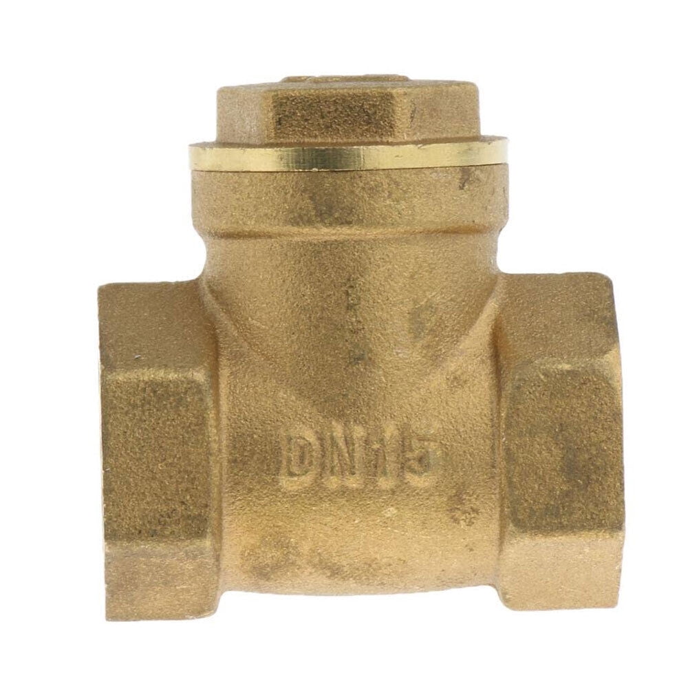 1/2" FIP Brass 200 WATER,OIL,GAS Swing Check Valve Threaded Plumbing ...