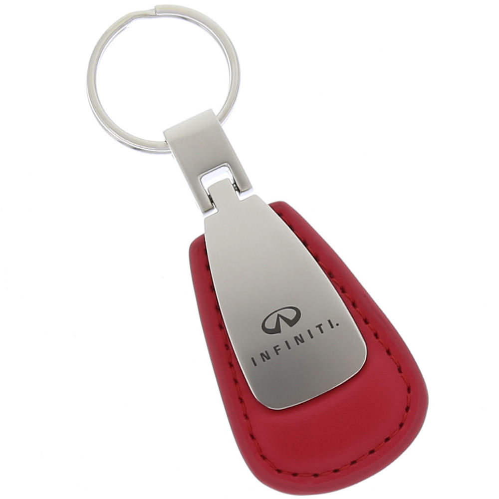 Nissan Infiniti Red Leather Tear Drop Key Chain - Walmart.com