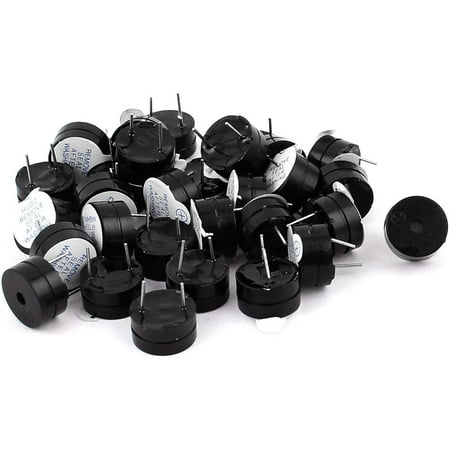 DC 6.5V Electronic 2 Terminals Cylinder Continuous Sound Buzzer 30Pcs ...