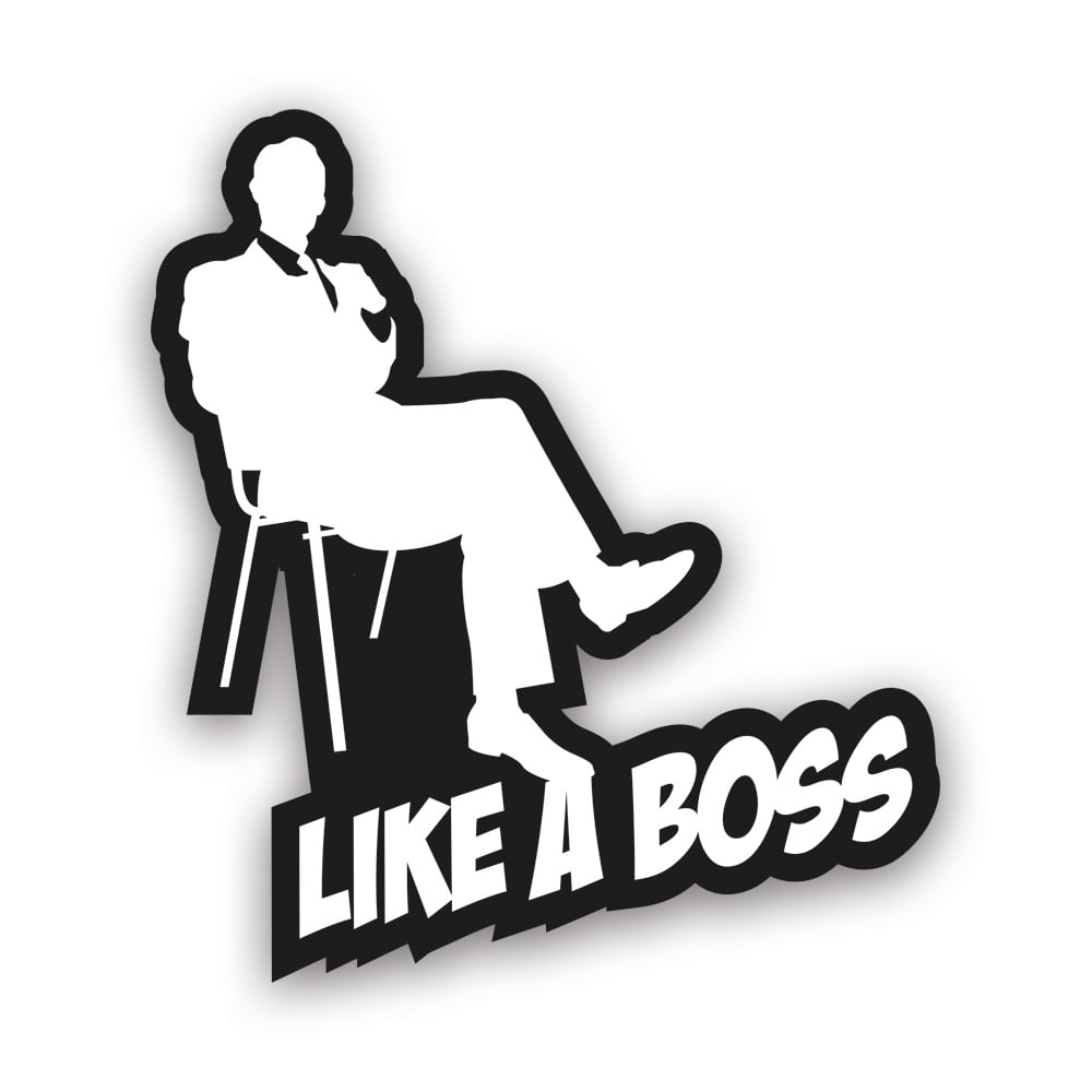 Like A Boss Sticker Decal - Self Adhesive Vinyl - Weatherproof - Made ...