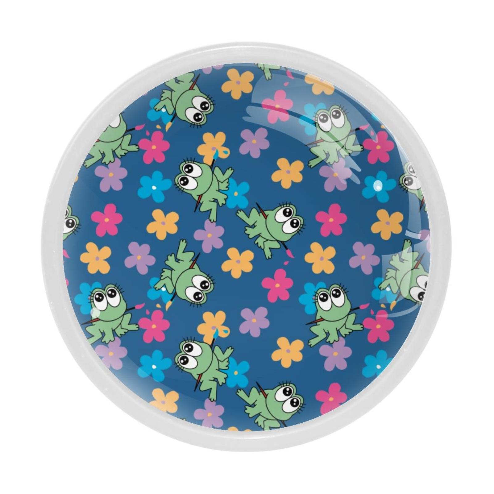 4 Pcs Cute Frog Knobs for Kitchen Cabinet Cupboard Dresser Bookcase ...