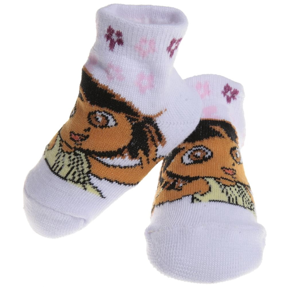 Dora The Explorer - White Baby Socks - Walmart.com