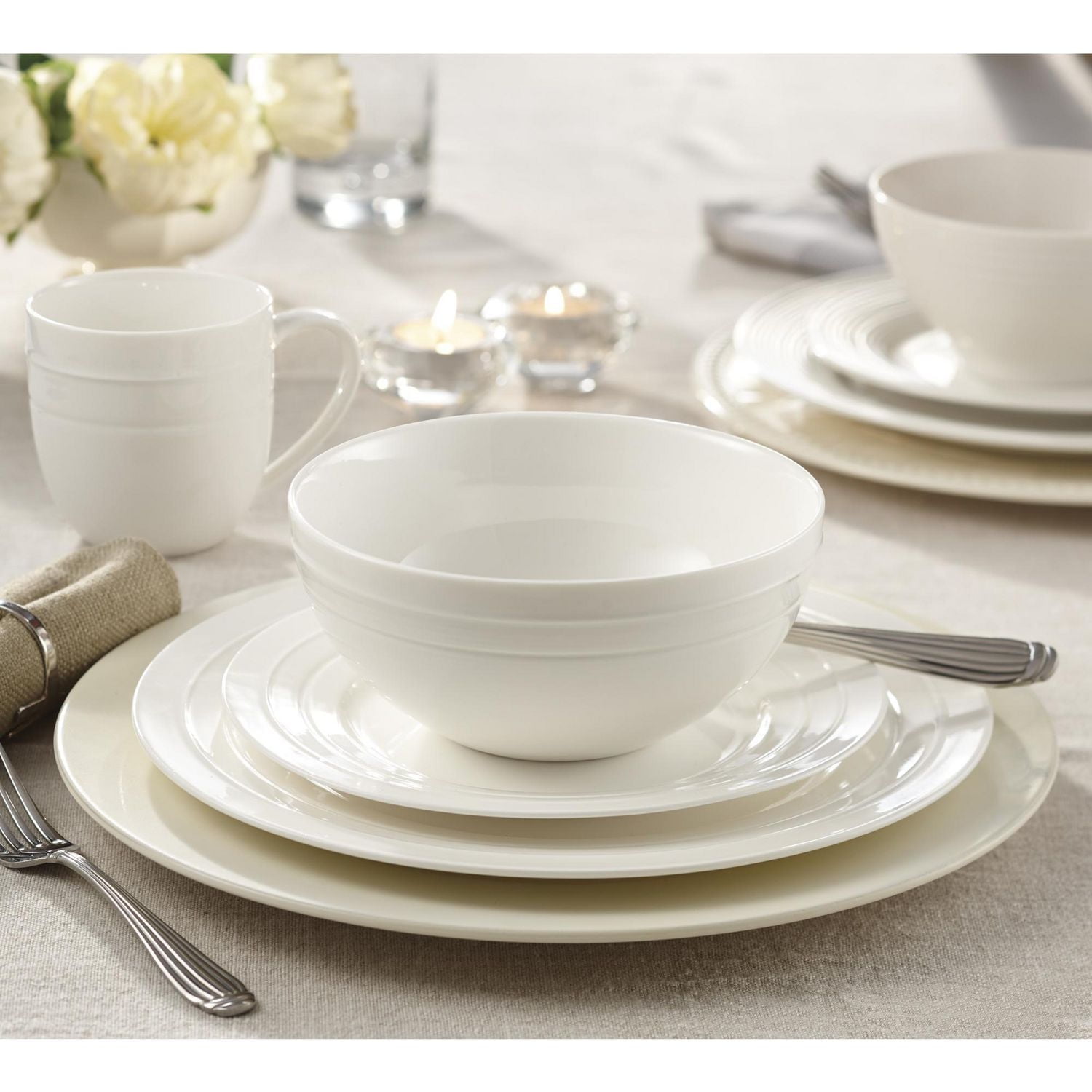 Click here for Safdie & Co. Embossed Round Rim Circa 16pc Dinners... prices