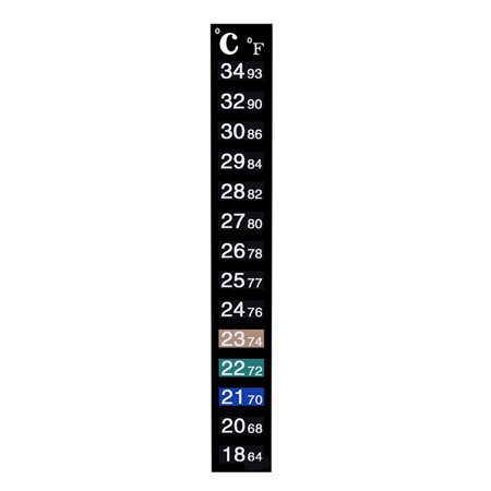 HonHaione Fish Tank Thermometer Strip Digital LCD Aquarium Temperature ...