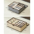 Agiufgs Underwear Storage Box 17 Cells, Fabric Foldable Partition ...
