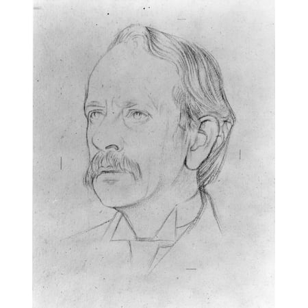 Sir J.J. Thomson (1856-1940). /Nenglish Physicist. Pencil Drawing By ...