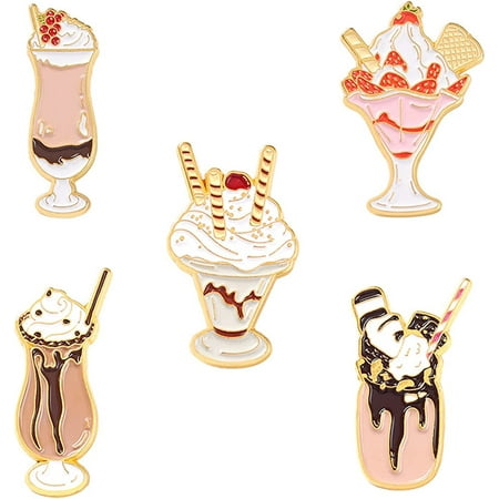 VEINTI+1 Enamel Fruit Brooch Food Pins Set Daily Accessories for Unisex ...