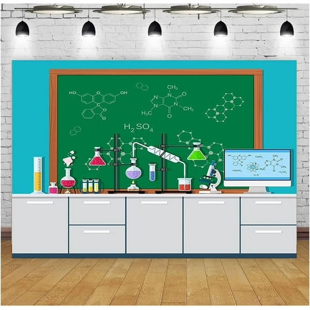 Chemistry Classroom Lab Equipment Chalkboard Backdrop Photography ...
