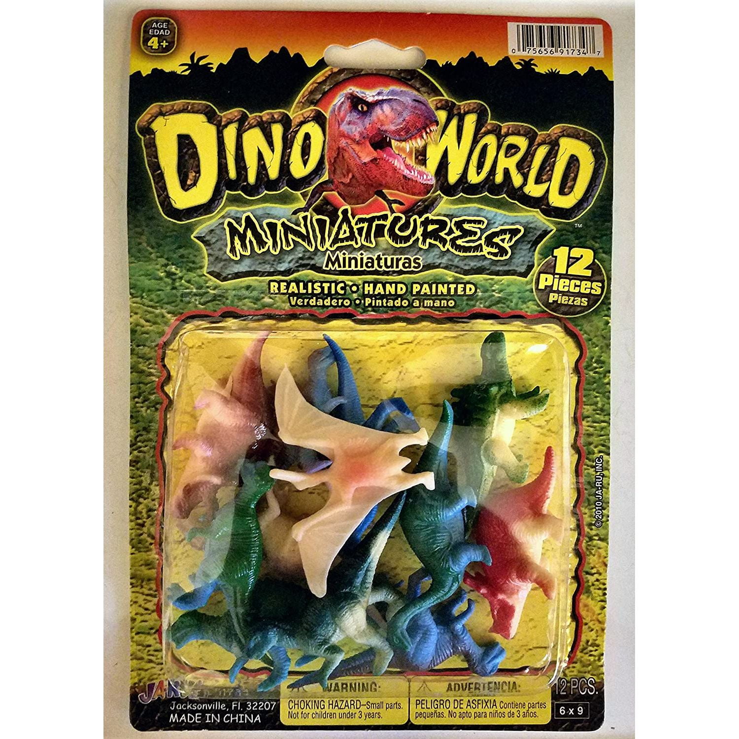 JARU, Inc DINO WORLD Miniatures, Realistic, Hand Painted, 12 Pieces ...