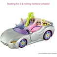 Barbie Extra Convertible Toy Car with Puppy and Accessories, Sparkly ...