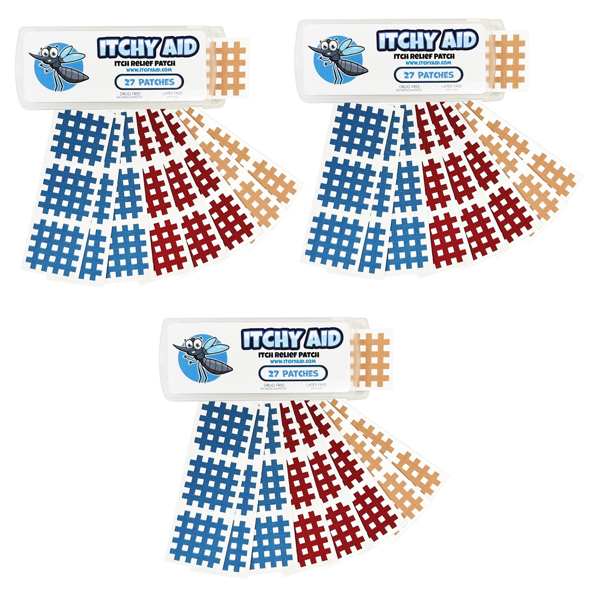 Itchy Aid Bug Bite Itch Relief Patches. 27 Stickers for Instant ...