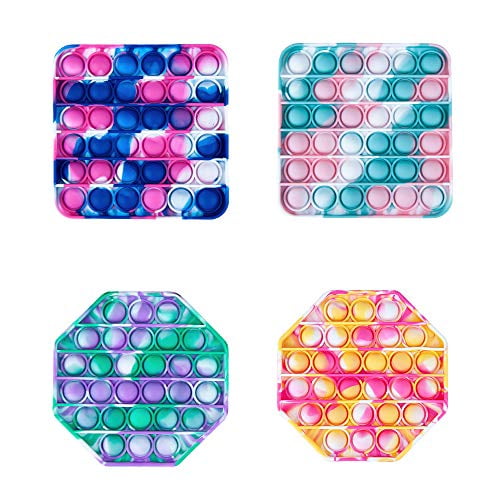 Blue Octagon Square Fidget Toys for Anxiety Relief Poppet Fidget Toy ...