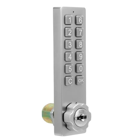 Keypad Cabinet Lock, Two Ways To Unlock Password Lock Long Standby Time ...