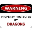 Warning Beware of Bearded Dragon Sign - Walmart.com