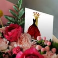 3drose, Red Gown Image of Jewels Crown Image of Gold Monogram L, 6 ...