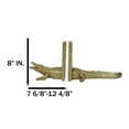Nautical Marine Faux Gold Crocodile Alligator Head And Tail Bookends ...