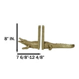 Nautical Marine Faux Gold Crocodile Alligator Head And Tail Bookends ...