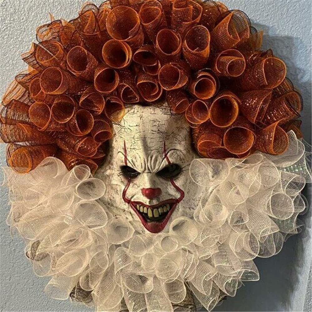 Click here for Ffiy Halloween Clowns Wreath creepy Clown Themed W... prices