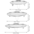 BESTYASH 3Pcs Stainless Steel Steamer Rack Stand with Detachable Legs ...