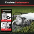 Trash Pump 2 inch, 6.5HP Gas Powered Water Pump, 4-Cycle Engine with ...