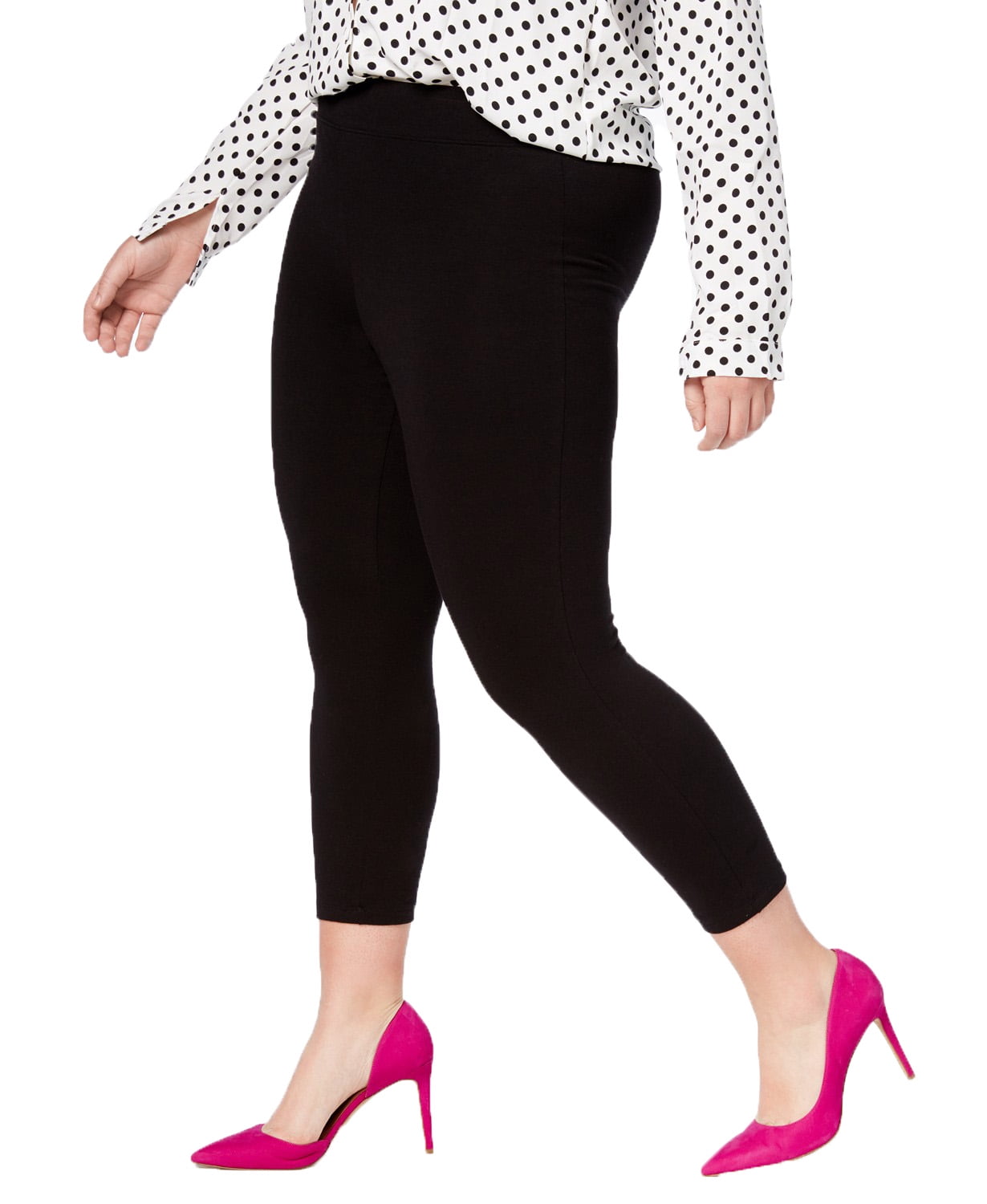 Hue Hue Womens Plus Capri Leggings Black 2x