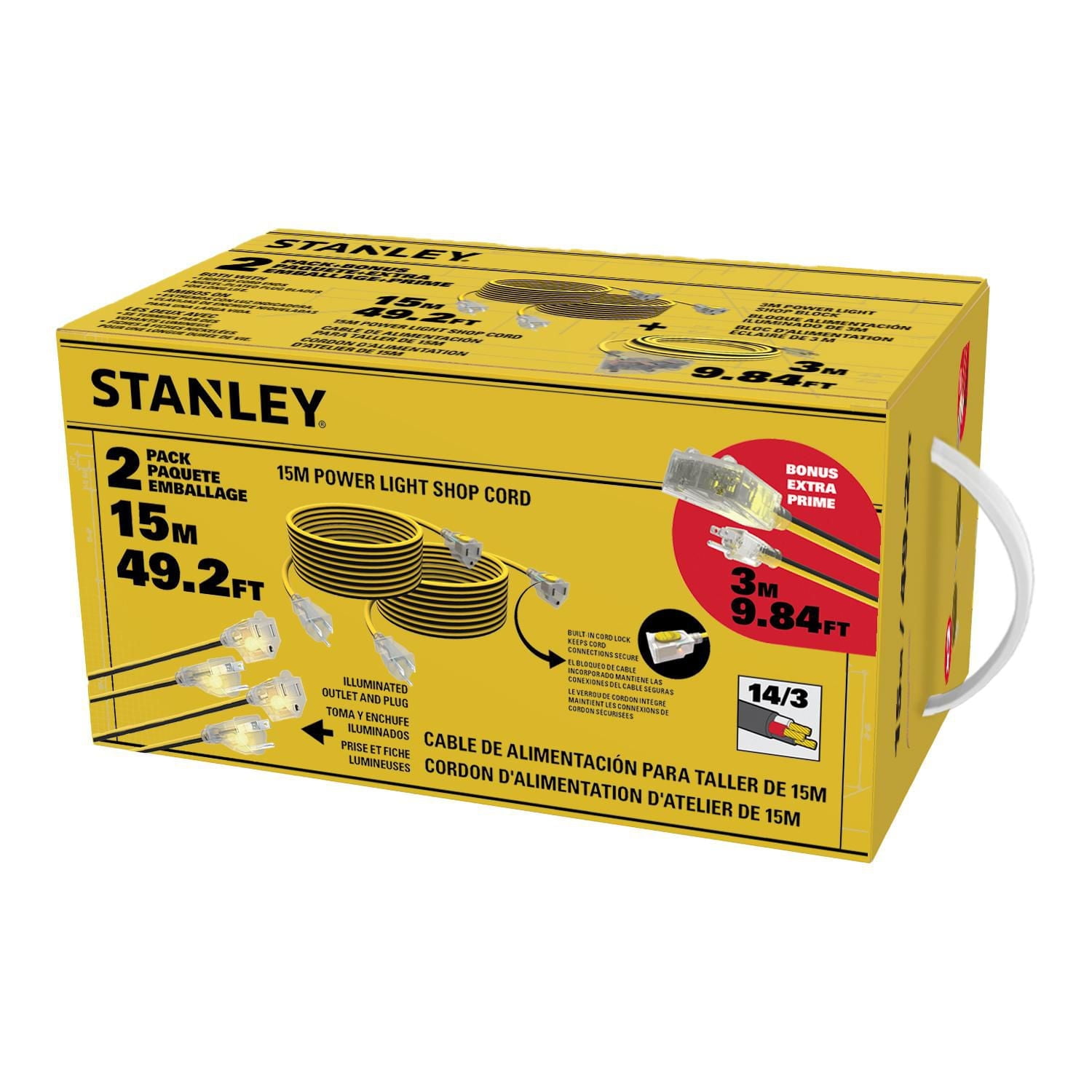 Click here for Stanley 2 Pack 15m Power Shop Cord With Bonus Cord prices