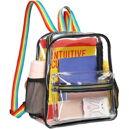 Clear Backpack, Heavy Duty PVC Transparent Clear Bag for Stadium ...