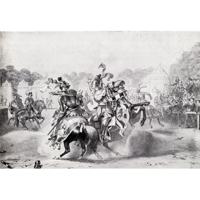 Posterazzi DPI1857346LARGE Medieval Tournament Poster Print, Large - 36 ...