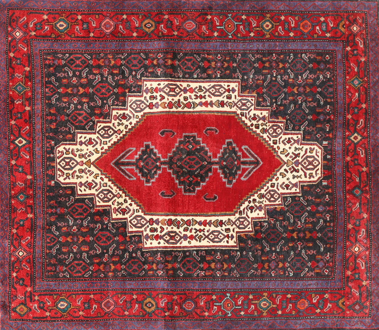 Ahgly Company Indoor Rectangle Traditional Red Persian Area Rugs, 8' x ...