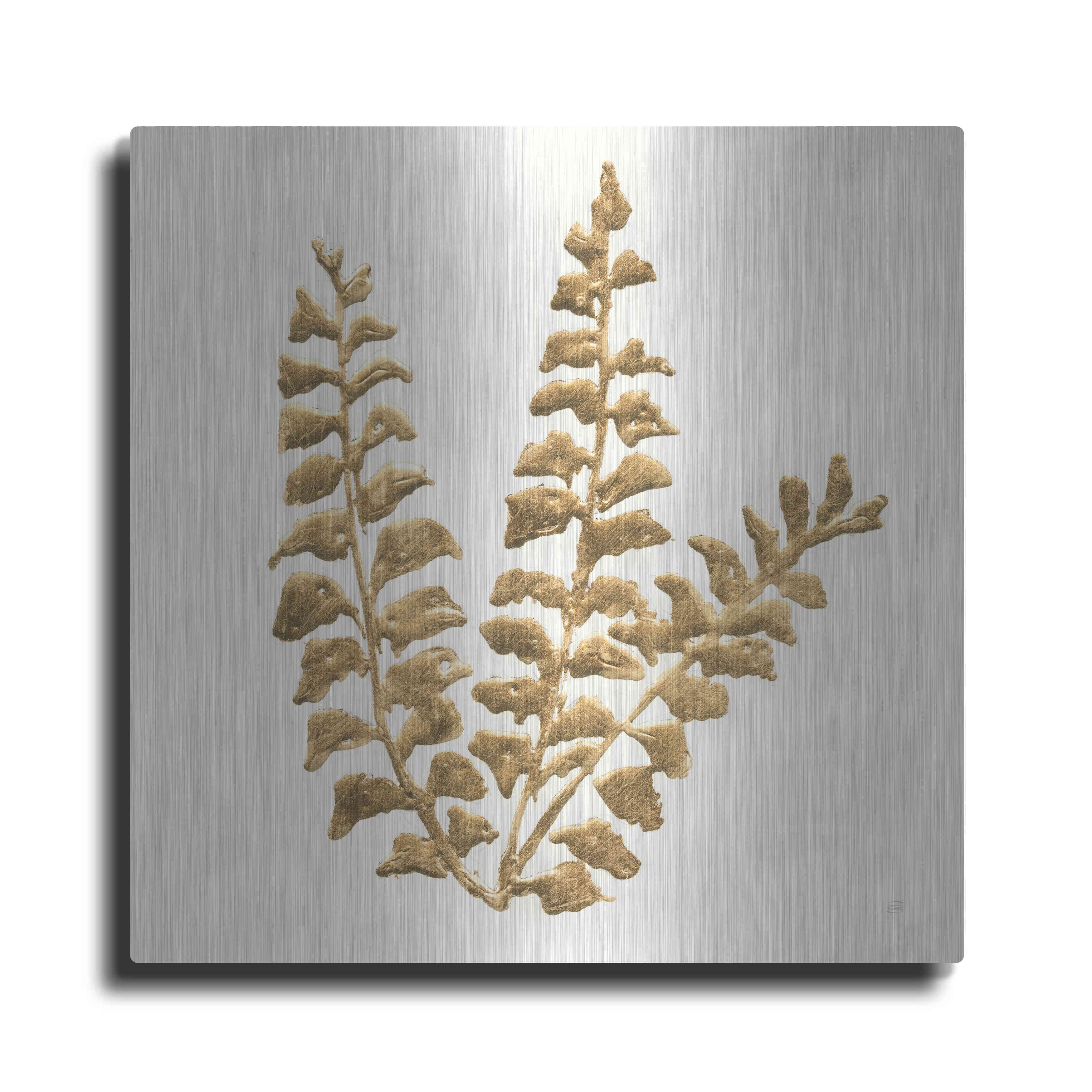 Luxe Metal Art 'Gilded Fern III' by Chris Paschke, Metal Wall Art, 24 ...
