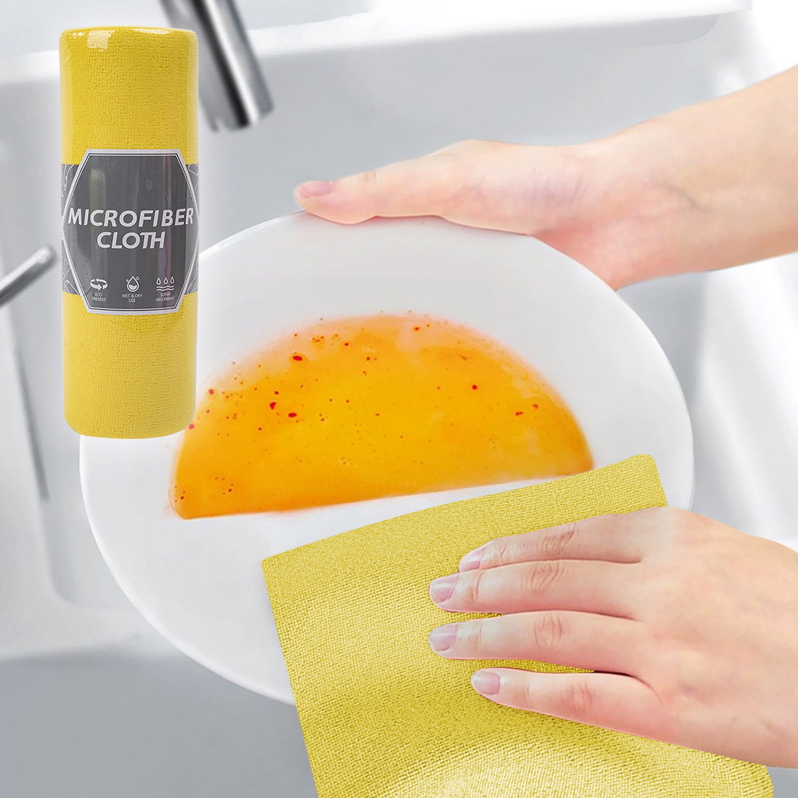 onlyliua Fin de Temporada Paquette de Rollo de Paño para Lavar Platos ...