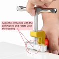 2 in 1 Glass Ceramic Tile Cutter with Knife Wheel Diamond Roller Glass ...