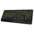 Azio Vision Backlit Computer Keyboard - Wired USB Keyboard with LARGE ...