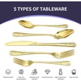 20 count Silverware Set for 4, Grade Stainless Steel Flatware Set ...
