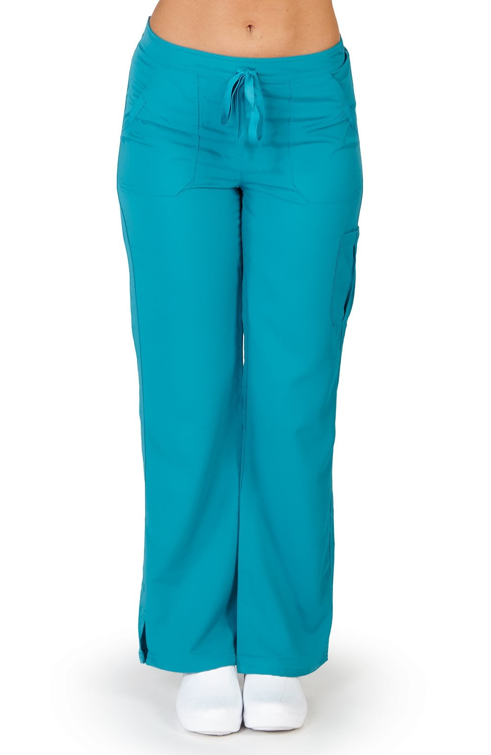 Ultra Soft Medical Nurse Uniform Womens Junior Fit Cargo Pocket Scrub ...
