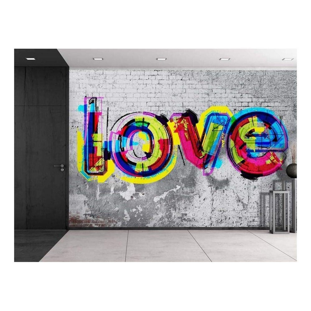 Wall26 Colorful Banksy Street Graffiti Peel & Stick Wallpaper, 100"x144 ...