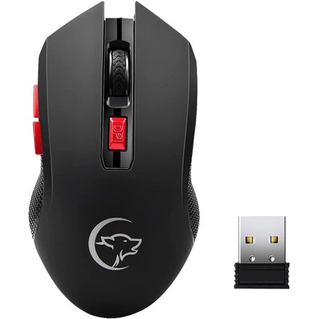 Computer Mouse, G817 Universal Adjustable 2400DPI PC Battery Powered 2 ...