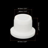 Uxcell Silicone Rubber Hole Plug Soft Flexible Stopper for 12-13mm Hole ...