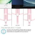 Naztech Braided 3-in-1 Hybrid USB Cable, Rose Gold - Walmart.com