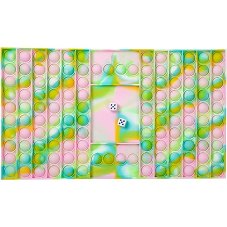 Pop Game Chess Board Push Bubble Popper Fidget Sensory Toys Board Dice ...
